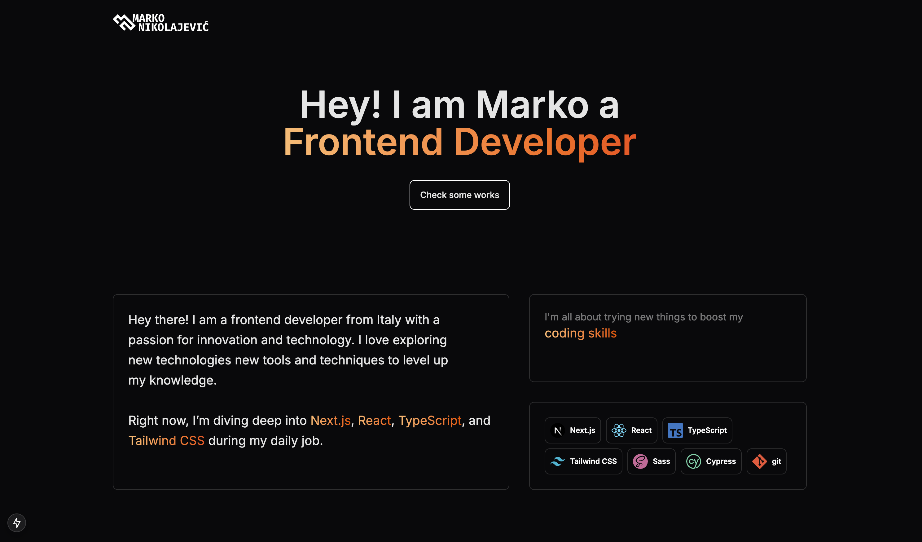 Marko Nikolajević | Frontend Developer